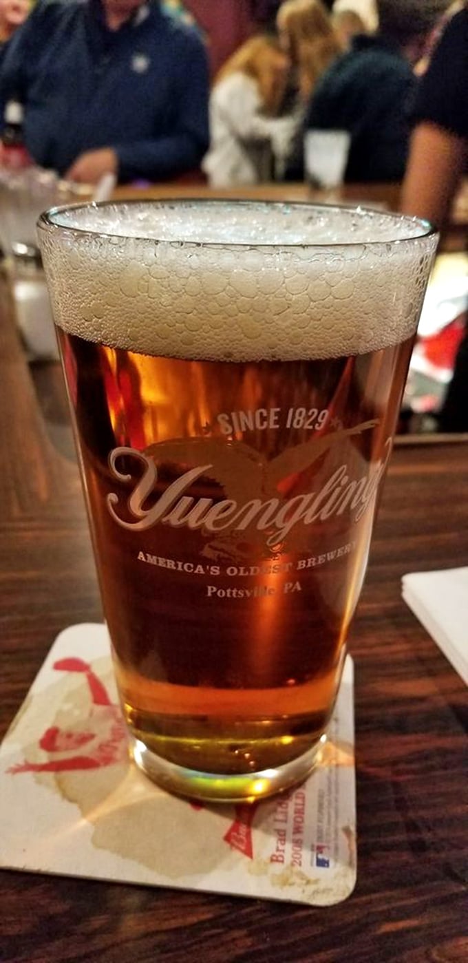 A perfect pour of Yuengling—America's oldest brewery meeting one of Pennsylvania's perfect taverns. Some partnerships are just meant to be.