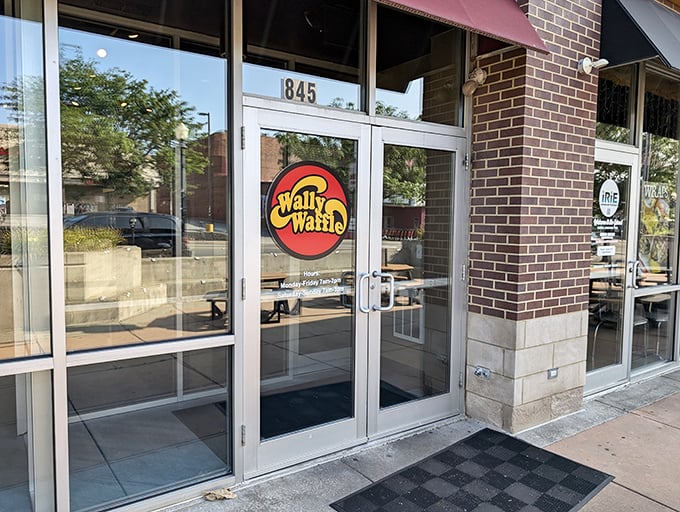 The entrance to breakfast paradise, where the only password required is an appetite and a willingness to loosen your belt.