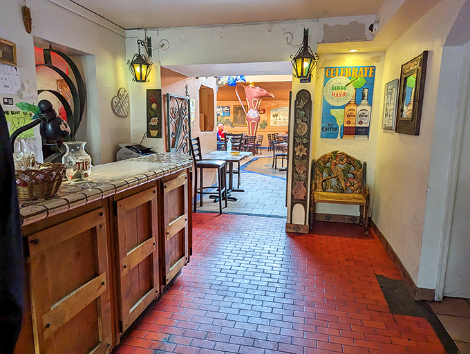 This entryway promises good times ahead – like the opening credits of your favorite comfort show, but edible.