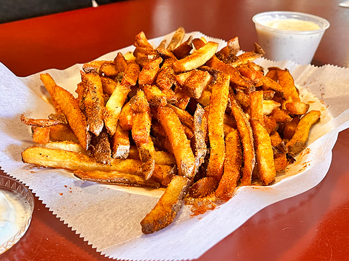 These aren't just fries—they're golden potato treasures with the perfect crisp-to-fluffy ratio. Diet plans come here to die happy.