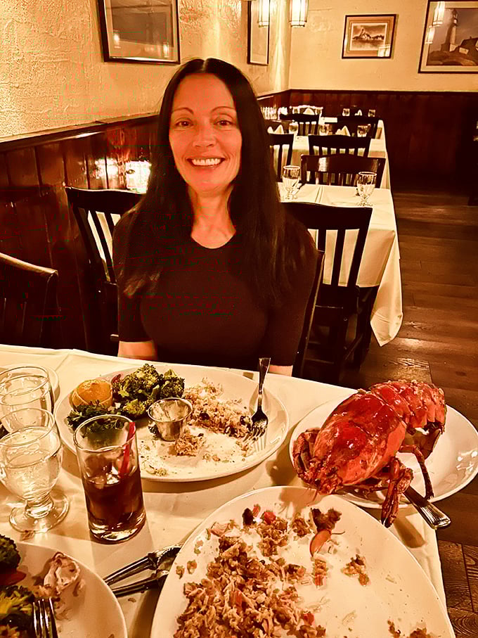 Pure dining bliss captured mid-feast - when exceptional seafood creates those unforgettable moment of pure joy.