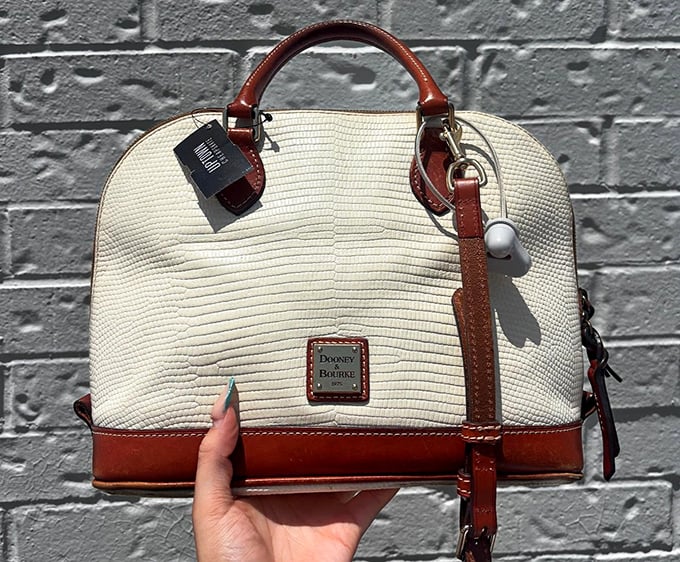 That moment when you spot a pristine Dooney & Bourke for a fraction of retail – and realize you've officially joined the ranks of thrift store champions.