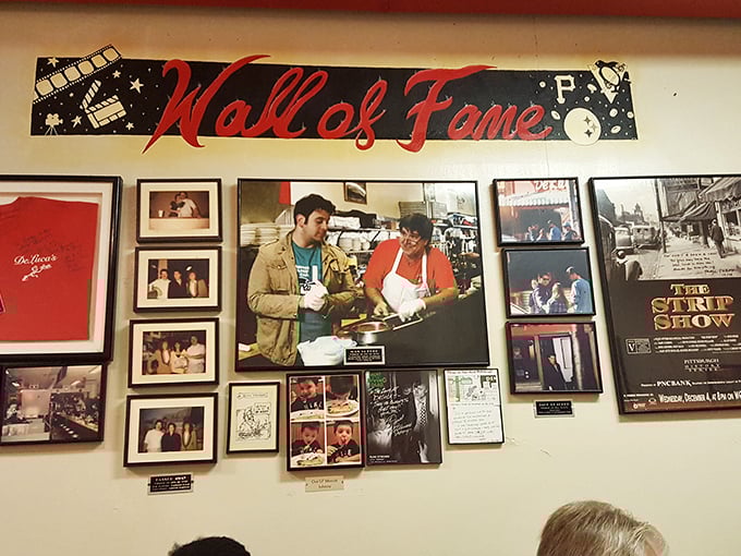 The "Wall of Fame" showcases visitors who've made the pilgrimage—celebrities and locals alike united by their love of perfect breakfast.