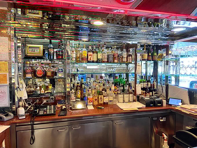 Vintage charm meets modern comfort in this beautifully preserved diner atmosphere that feels like stepping back in time.