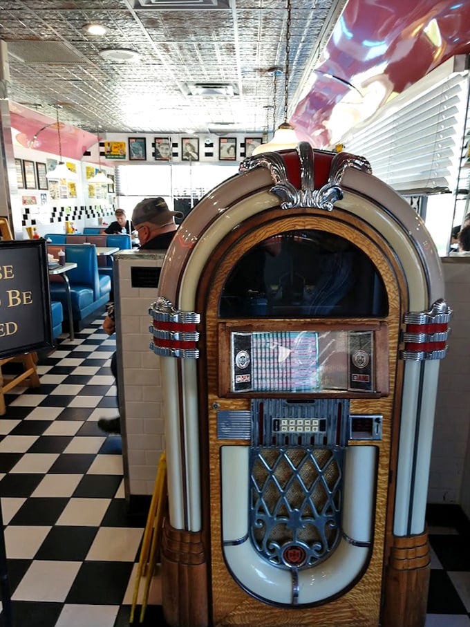 This isn't just any jukebox—it's a musical time machine. Drop in a quarter and suddenly your eggs taste better with a soundtrack of classic hits.