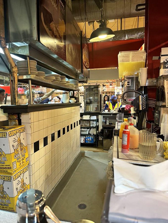 Behind-the-scenes glimpse of organized chaos—where Pennsylvania Dutch traditions translate into plates of pure comfort.