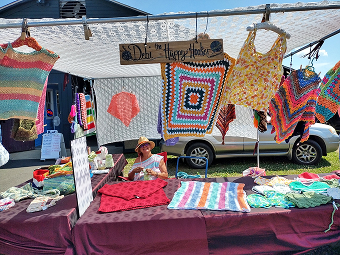 Debi the Happy Hooker creates crochet magic that grandmothers everywhere would approve of. These aren't your average craft fair finds.