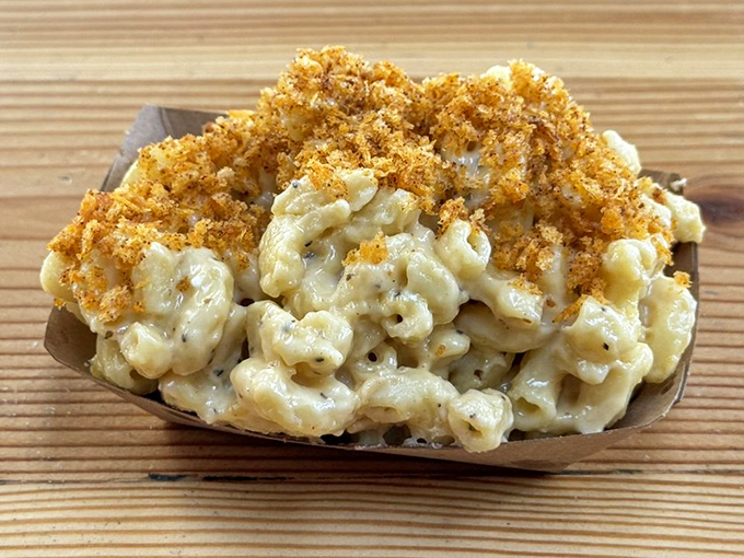 Mac and cheese that doesn't know it's a side dish – it thinks it's the main event, and who are we to argue?