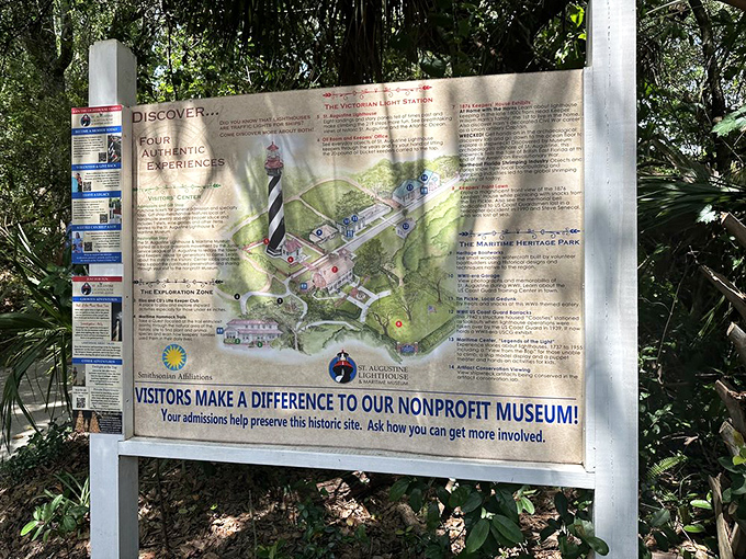 This helpful map guides visitors through the maritime park's attractions—your treasure map to discovering all the site's historical gems.