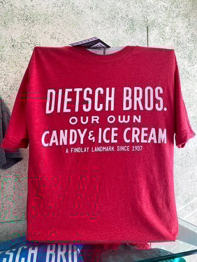 When your ice cream shop needs merch, you've transcended from store to cultural institution. This shirt isn't clothing—it's a badge of sweet allegiance. 
