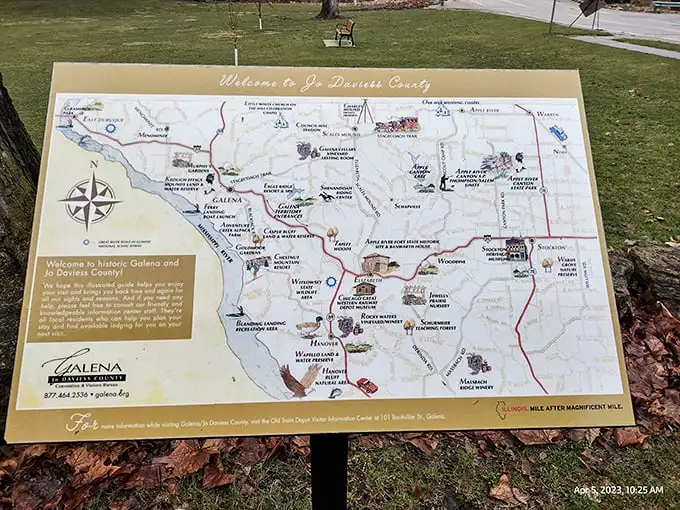 The treasure map to Jo Daviess County's hidden gems. X marks the spot where your next "why didn't we come here sooner?" moment begins.