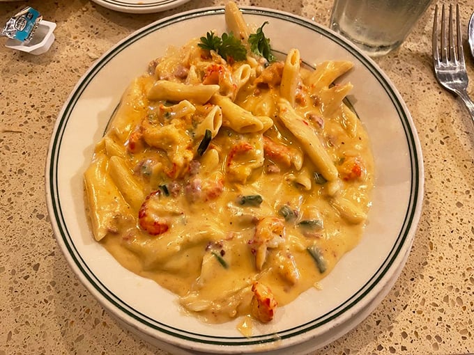 This crawfish pasta doesn't just combine Italian and Cajun traditions—it negotiates a delicious peace treaty between them.