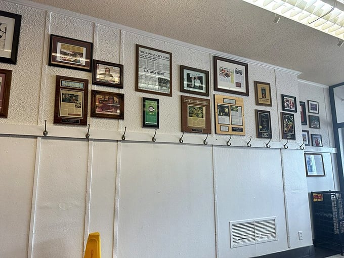 The wall of fame tells stories of everyone who's made the pilgrimage—from presidents to celebrities to everyday barbecue devotees.