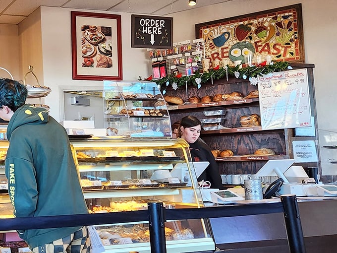 The ordering counter—that magical threshold where dreams become reality and "I'll just have a coffee" turns into "and one of those, and that too."