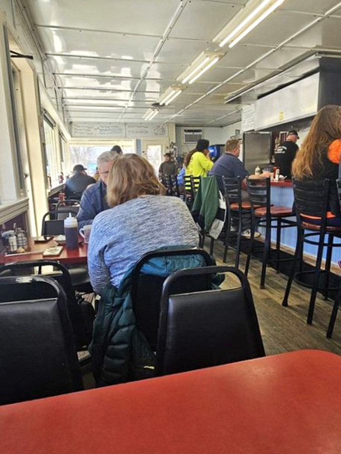 The weekend crowd proves the universal truth: good diners don't need advertising when they have home fries this legendary.