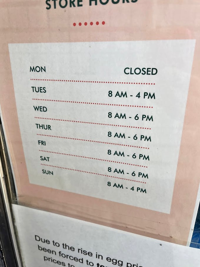 The store hours sign—memorize it like you would your children's birthdays to avoid the crushing disappointment of a locked door.