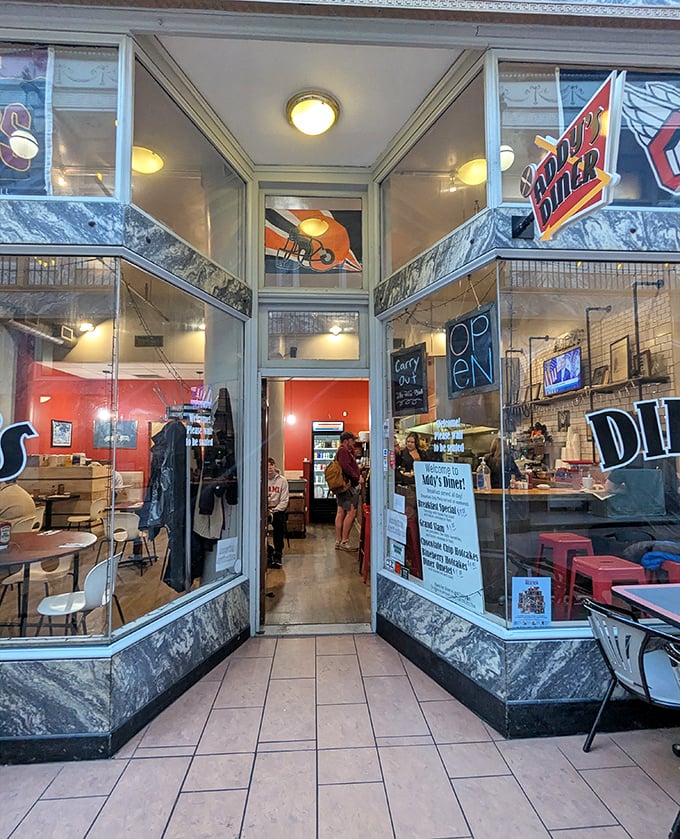 The entrance to breakfast paradise—where hungry Clevelanders line up for their morning salvation seven days a week.