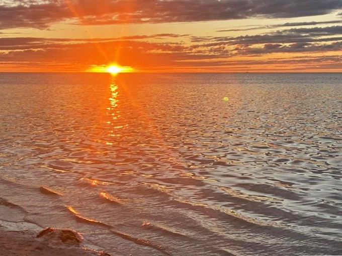 When the sun clocks out for the day, it doesn't just leave – it throws a party.