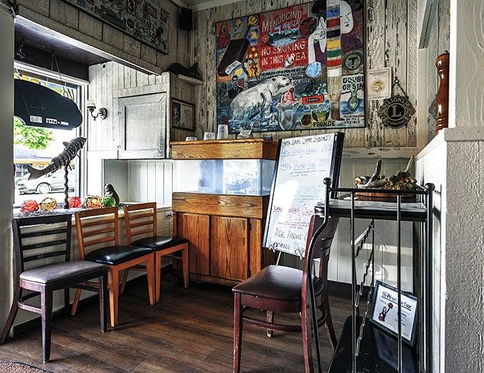 The waiting area—where anticipation builds and the aroma of seafood teases what's to come.