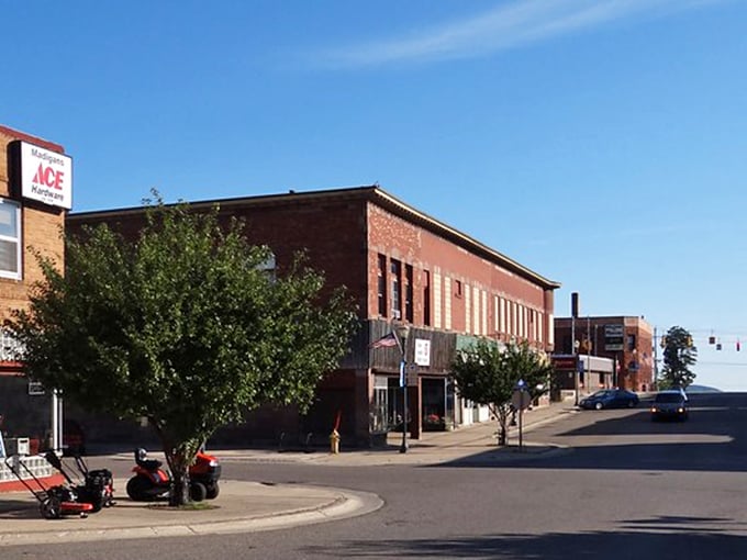 Munising's brick buildings stand strong like reliable old friends who've weathered every storm together for decades.
