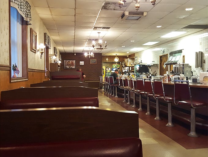 Multiple seating options ensure everyone finds their perfect spot for the ultimate comfort food experience.