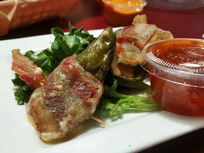 Bacon-wrapped jalapeños—proof that sometimes the best gifts come in small, spicy packages. A perfect balance of heat and sweet.