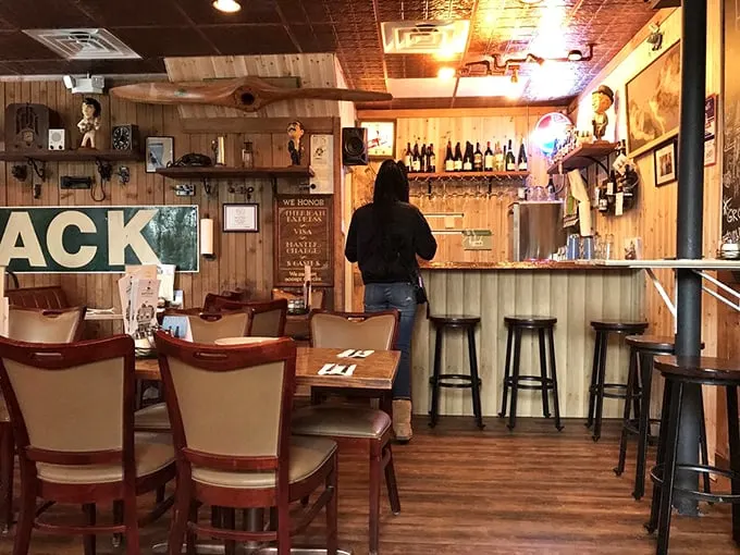 The bar area feels like it's been serving comfort and conversation for generations. Some places are new but feel old—in the best way.