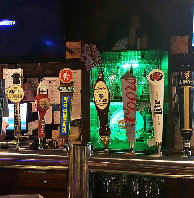 Beer selection that ranges from local brews to familiar favorites. The perfect liquid companions to tame the heat of those legendary wings.