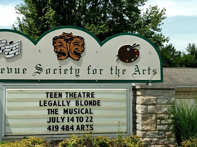 The Bellevue Society for the Arts doesn't just put on shows—it transforms community members into stars under those iconic comedy and tragedy masks.