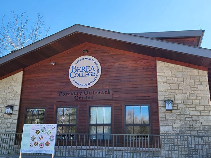 Berea College's Forestry Outreach Center embodies the school's commitment to sustainability. Learning about nature while actually being in it—revolutionary concept.