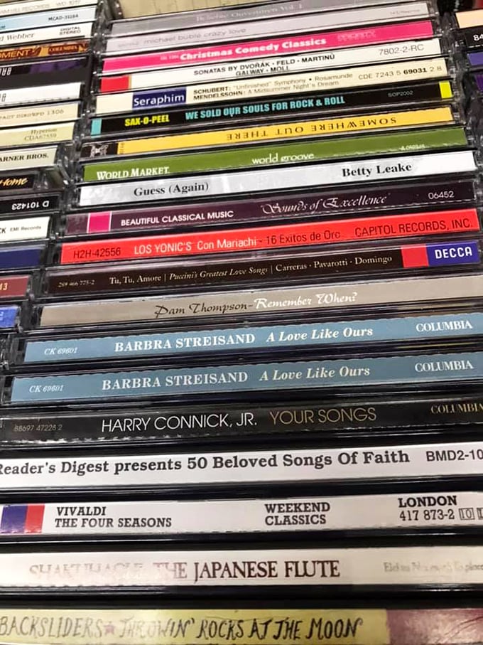CD nostalgia lane—from Barbra to Vivaldi, these musical time capsules remind us of the pre-streaming era when albums were physical treasures.