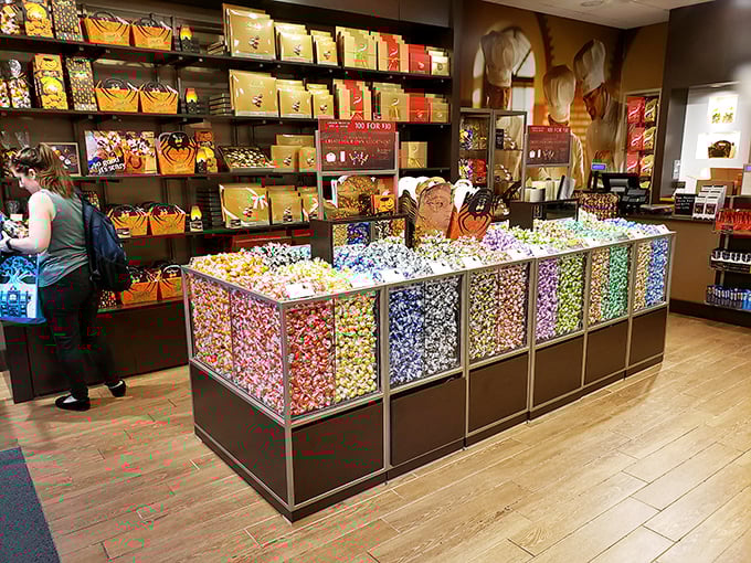 This candy paradise offers a sugar rush to fuel your shopping marathon – because bargain hunting requires serious energy reserves.