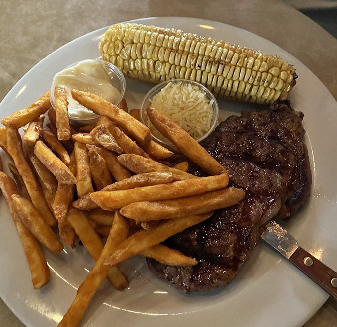 Cowboy cuisine: This steak isn't just dinner—it's a celebration of simplicity where quality beef meets fire and creates magic on your plate.