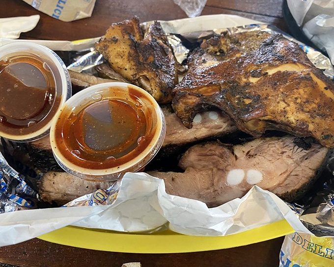 When chicken and beef ribs share a plate, it's not just a meal—it's a summit meeting of smoke and spice diplomacy.