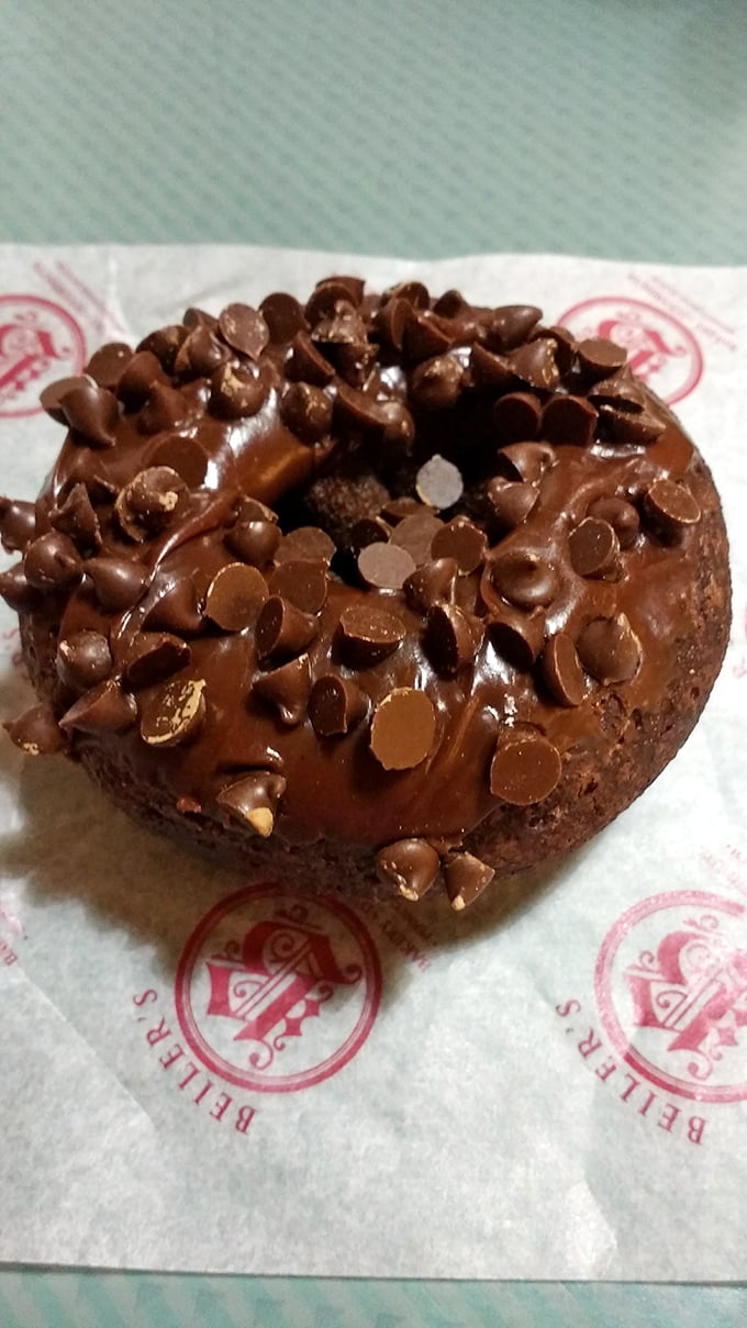 Chocolate on chocolate on chocolate—because sometimes more is exactly right. This donut doesn't just satisfy cravings; it silences them completely.