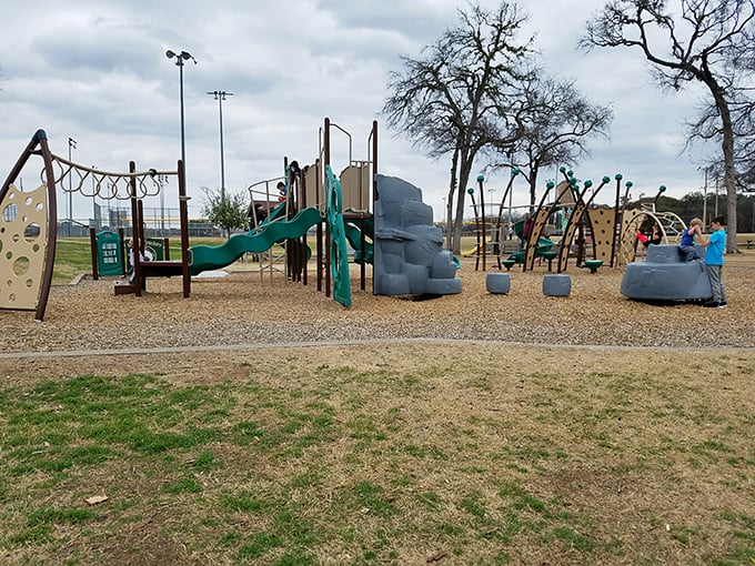 Even the playground in Granbury has character—a place where Texas-sized imagination meets good old-fashioned outdoor fun.
