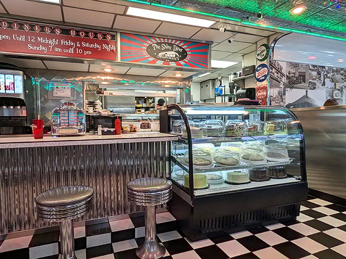 The dessert case – where willpower goes to die and "I'll just look" becomes "I'll take a slice of everything."