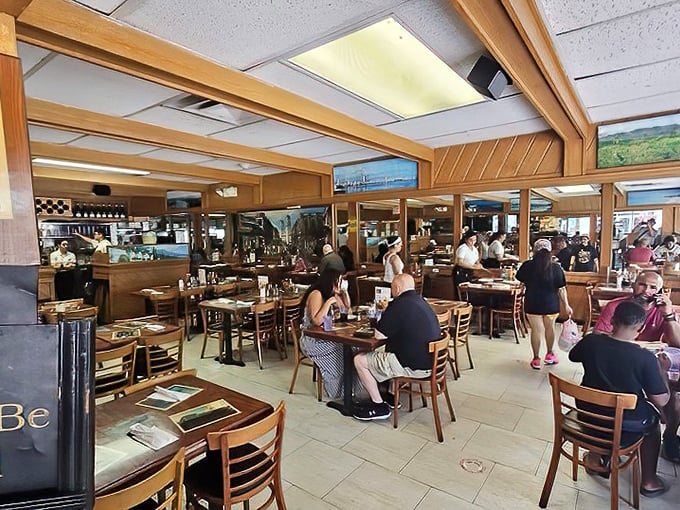 A full house speaks volumes—when locals and tourists happily share elbow space, you know you've found the real deal.