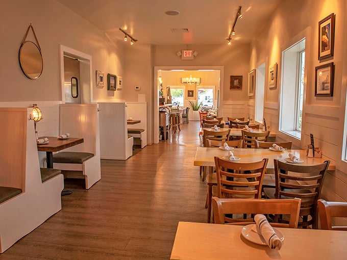 White walls, wooden tables, and nautical touches create the perfect backdrop for seafood memories—casual enough for flip-flops, nice enough for anniversaries.
