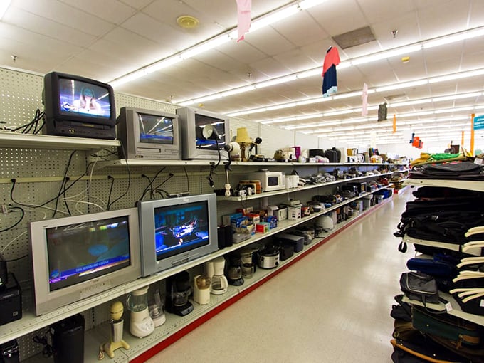 Vintage entertainment meets modern convenience in this nostalgic corner of technological treasures past.