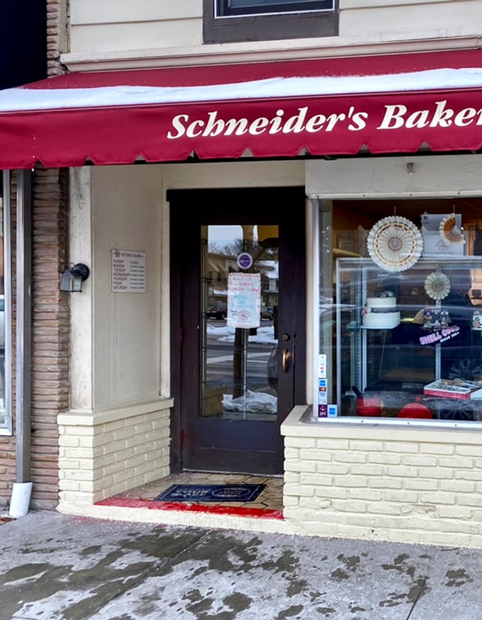 The entrance isn't fancy, but it's the gateway to a world where calories don't count and everything smells like your best childhood memory.