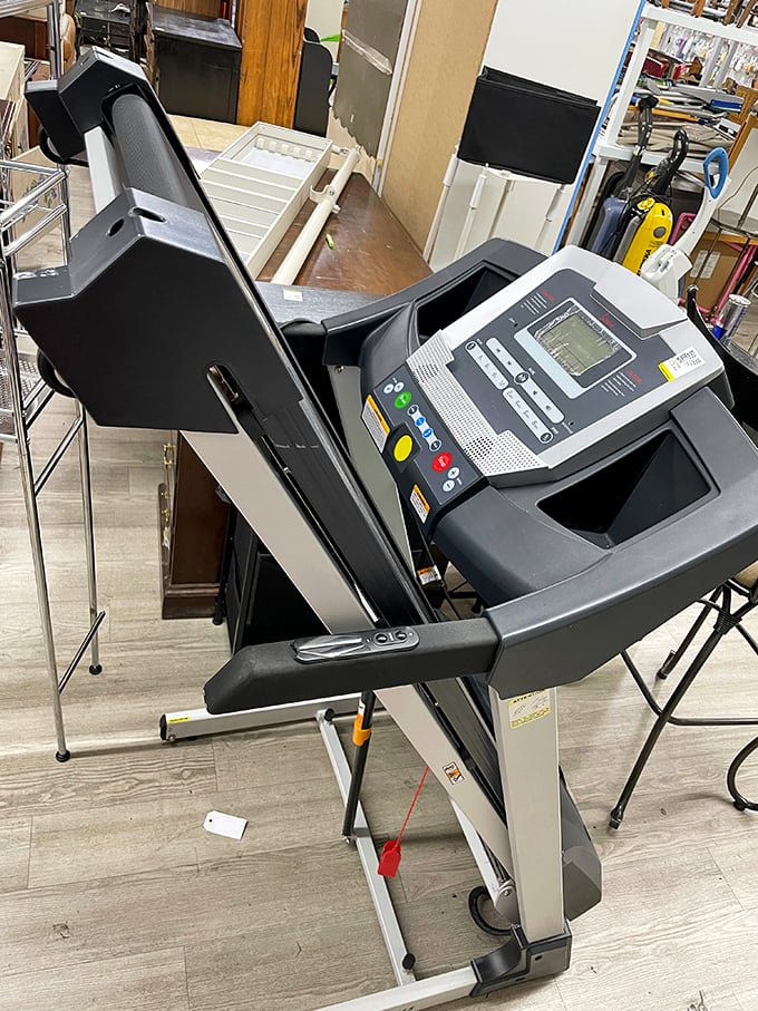This treadmill once represented someone's fitness ambitions—now it represents your opportunity to walk nowhere in the comfort of your own home.
