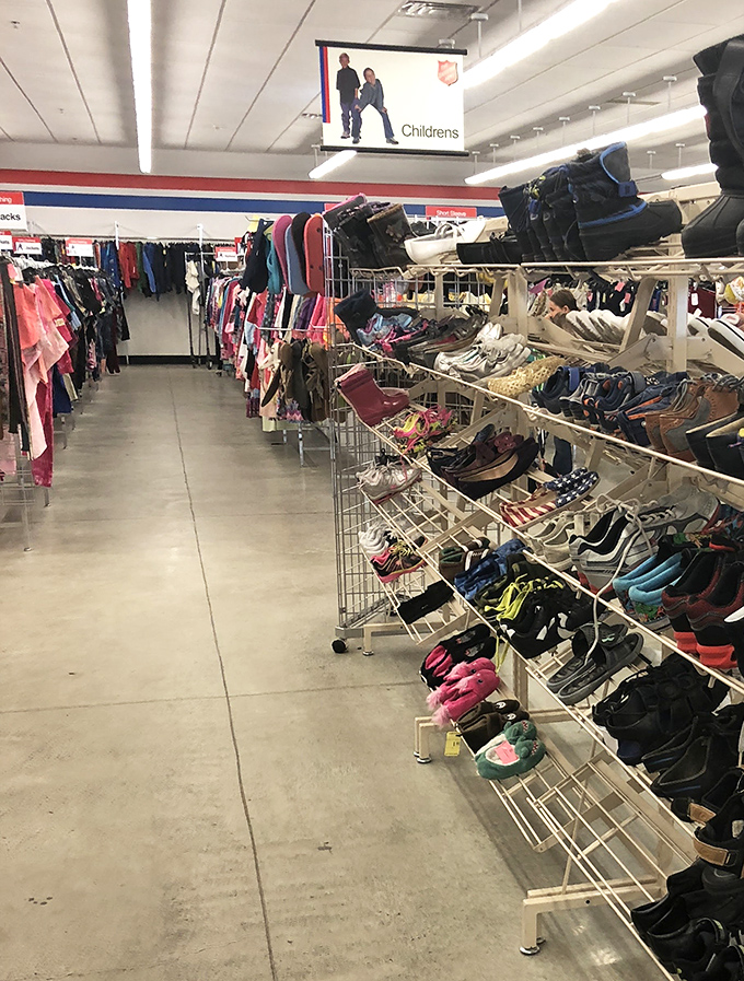 Shoe paradise! Where footwear of every style and purpose awaits new adventures – from professional meetings to playground conquests.