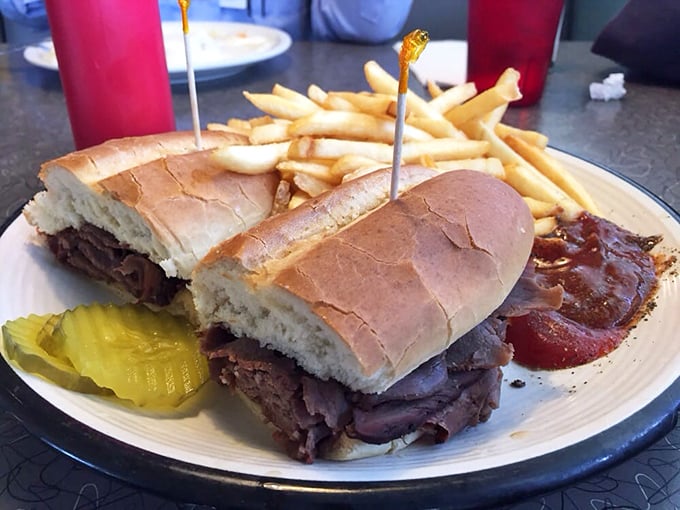 This French dip sandwich isn't just a meal—it's a commitment to excellence that rewards you with every savory, juice-dripping bite.