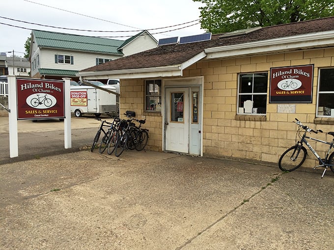Hiland Bikes offers two-wheeled transportation in a town where horsepower usually refers to actual horses – the perfect middle ground between buggies and Teslas.