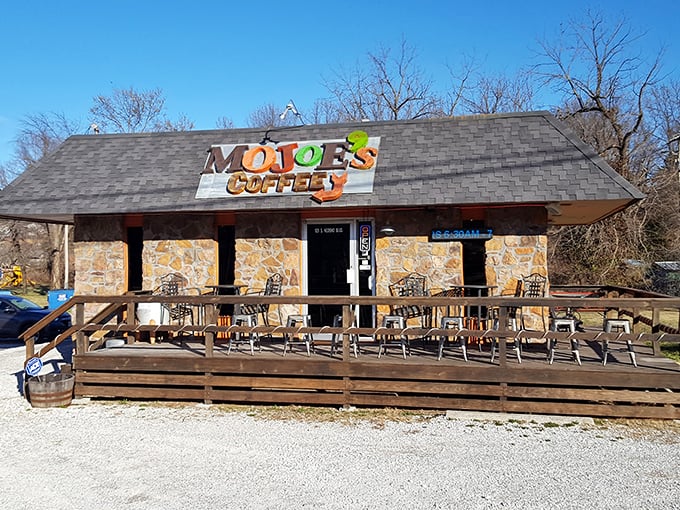 MoJoe's Coffee offers that perfect small-town gathering spot where the barista actually remembers your name instead of misspelling it.