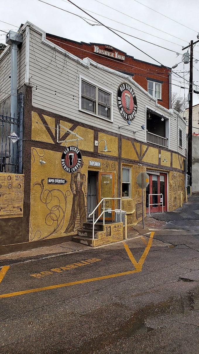 Old Bisbee Brewing Company crafts local beers in a building that's seen it all. Their patio is the perfect spot to sample a flight.