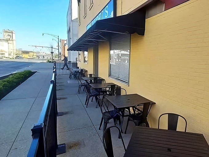 Outdoor seating that invites you to savor your sandwich while watching the world go by – because food this good deserves to be enjoyed with a side of people-watching.