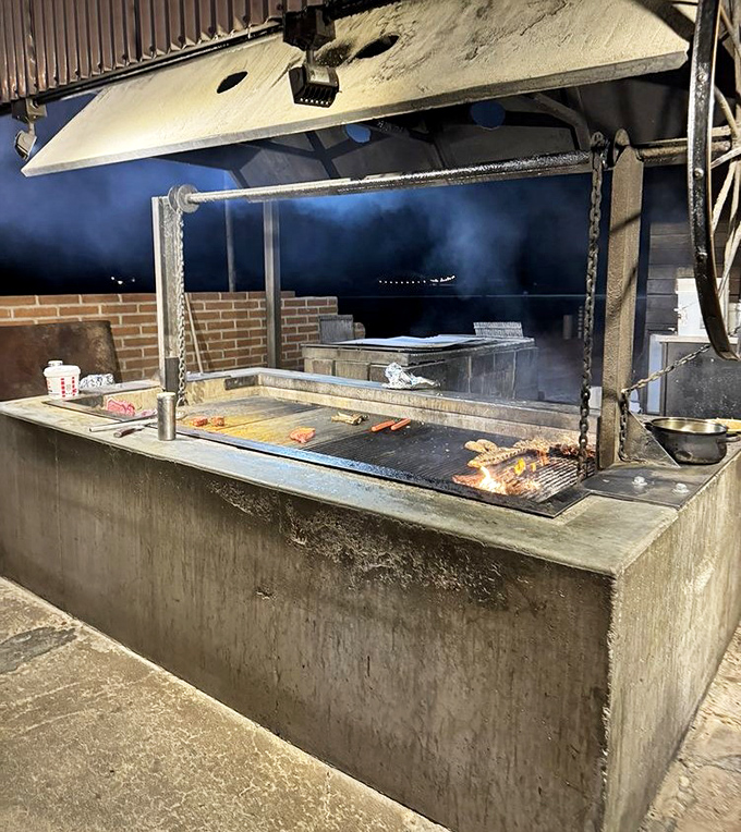 This isn't just a grill—it's a shrine where meat is transformed through fire, smoke, and decades of know-how into something transcendent.