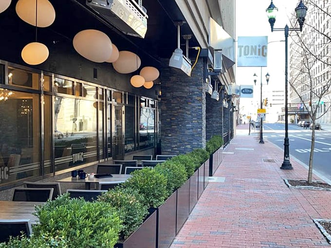 Sidewalk dining that transforms downtown Wilmington into a European-style promenade – just add steak and seafood.